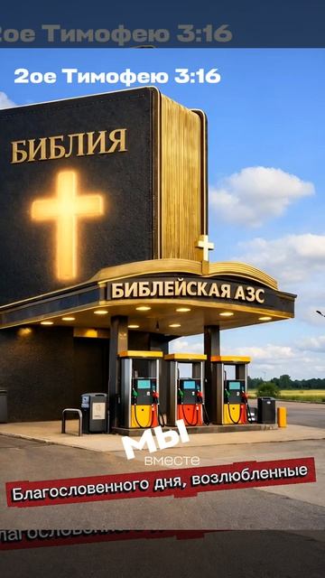 Заправляемся в правильном месте. Плодотворного дня и благословений от Господа.