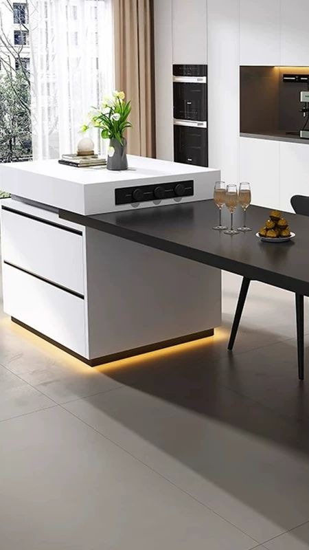 Обеденный стол-остров с подсветкой Eon Table от LaLume ET40339-32