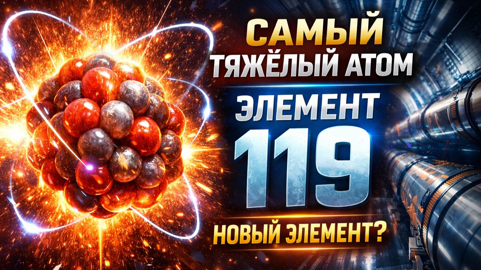 Учёные пытаются создать самый тяжёлый атом во Вселенной — элемент 119