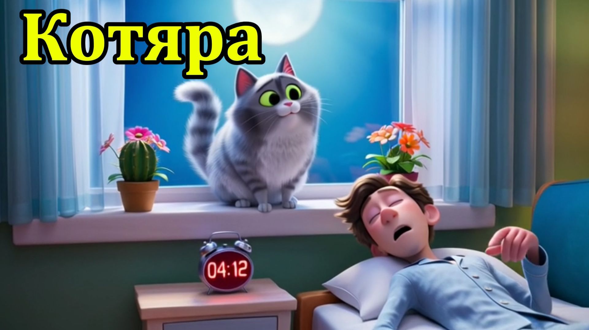 "Котяра" Музыкальный мультик - клип о коте.