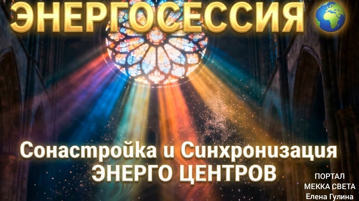 🔴ЭНЕРГОСЕССИЯ
🌎 Сонастройка и Синхронизация
ЭНЕРГО ЦЕНТРОВ