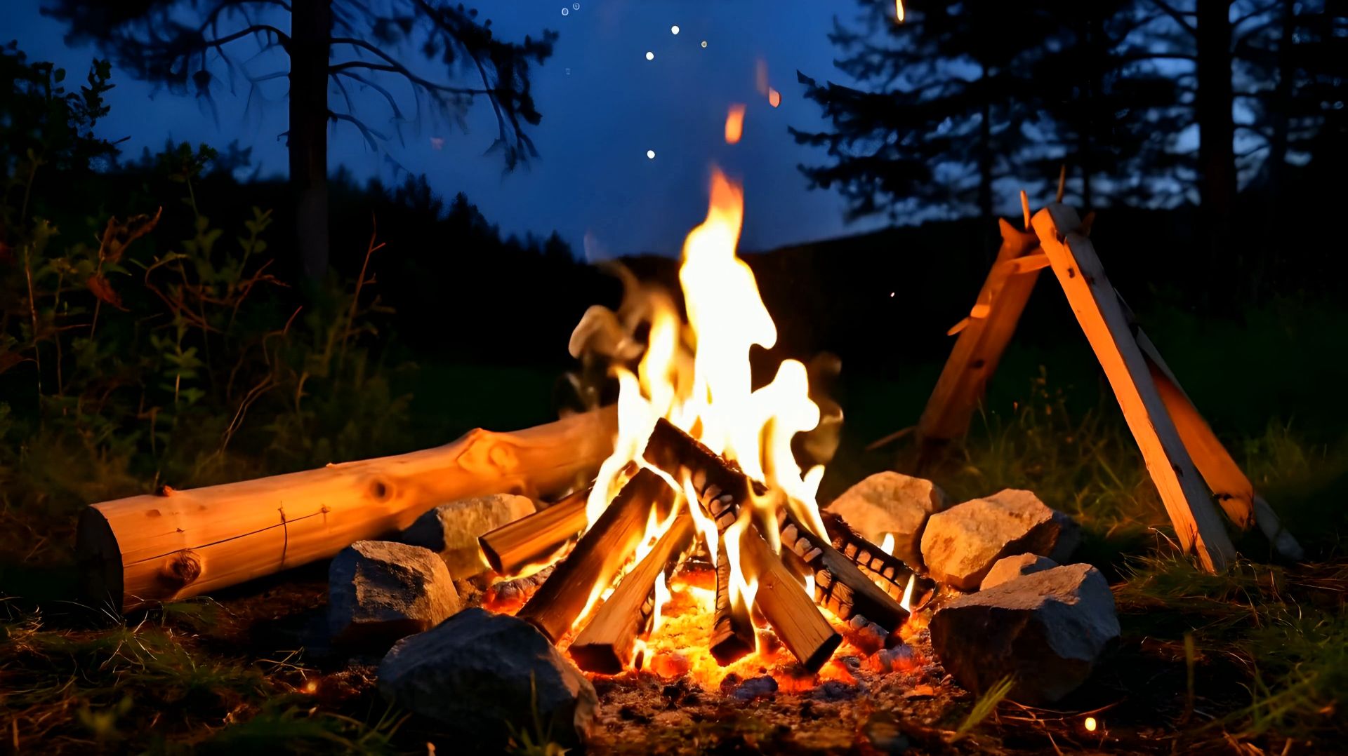 🔥 УСПОКАИВАЮЩАЯ МУЗЫКА ДЛЯ МЕДИТАЦИИ И ЗВУК КОСТРА 🎵 РАССЛАБЛЯЮЩАЯ МУЗЫКА ДЛЯ СНА И КОСТЕР В ЛЕСУ