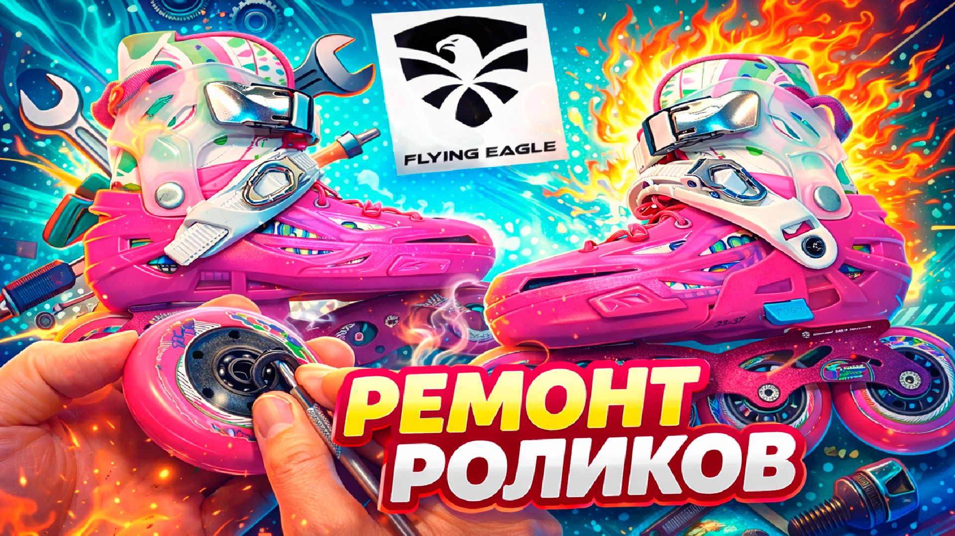 Как за 1ч. Увеличить цену Роликовых коньков Flying Eagle. Фрискейт ролики