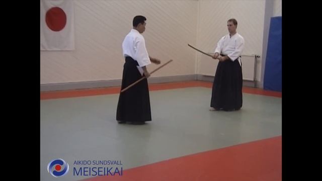 13.Aikido Jo Tai Ken Ai Hanmi Ikkyo Ura Shishiya Sensei Sandviken 2002