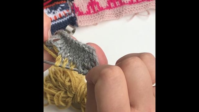 Как вязать жаккард спицами