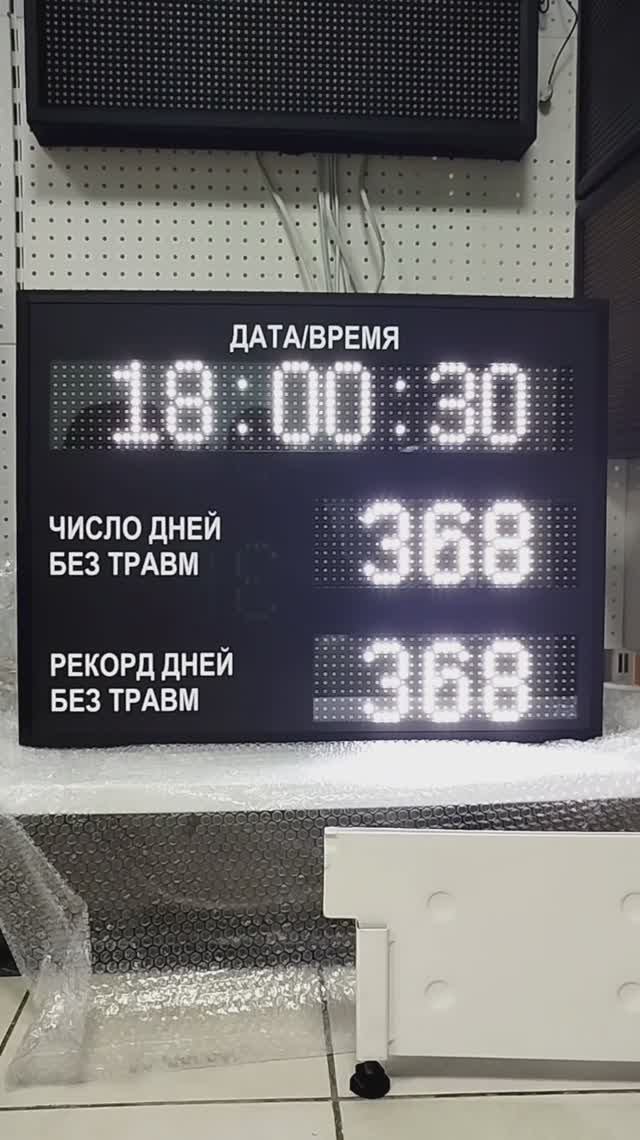 Табло травматизма (для помещения)   ledmig.ru