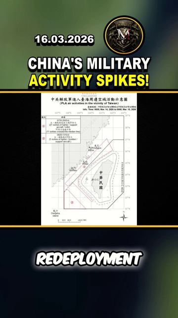 TAIWAN TENSIONS RISE 🚨 CHINA'S MILITARY ACTIVITY SPIKES! 🚀 #china #usa #iran #russia