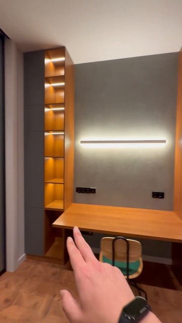 Кухня-гостиная + офис: стильное решение для современной квартиры (ЖК Серебряный фонтан)