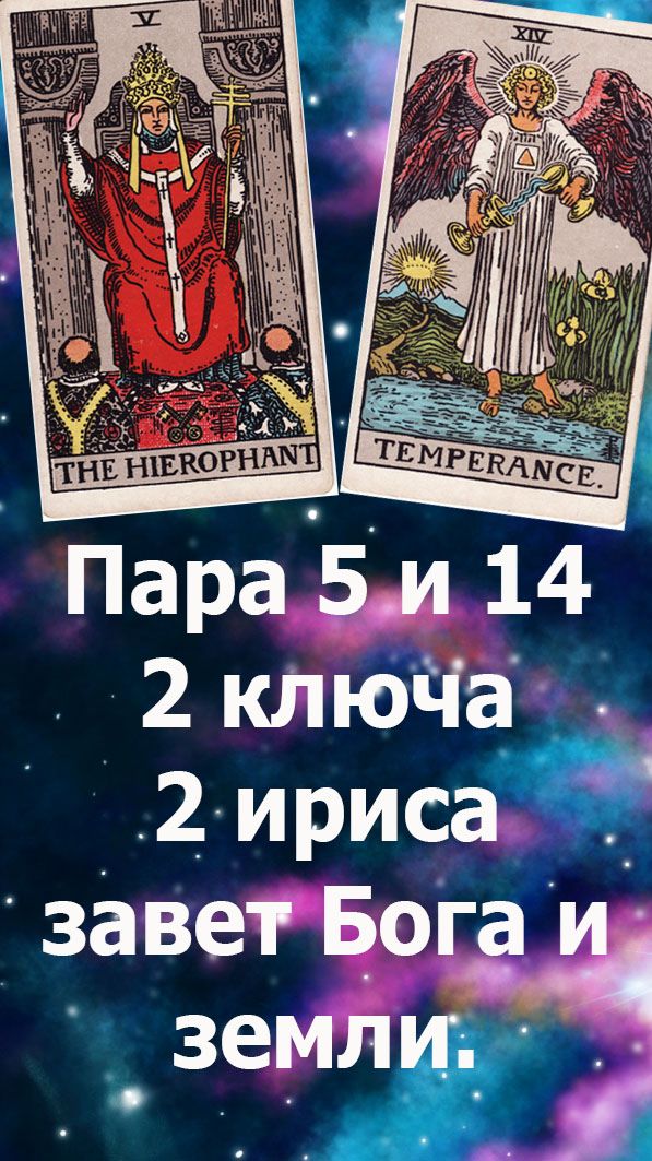 Пара 5 и 14 - 2 ключа 2 ириса завет между Богом и землею