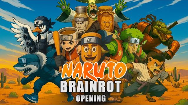 НАРУТО ОПЕНИНГ С БРЕЙНРОТАМИ 🥷!!! ДЕРЕВНЯ СКРЫТОГО ЛИСТА ИТАЛЬЯНСКИХ МЕМОВ! АНИМЕ НАРУТО! 🐱😻🙀