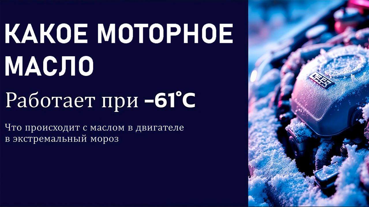 Какое моторное масло, выбрать для низких температур. Работает при температуре -61#масла_X_Element