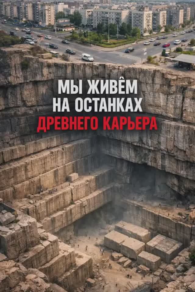 Мы живём на останках древнего карьера