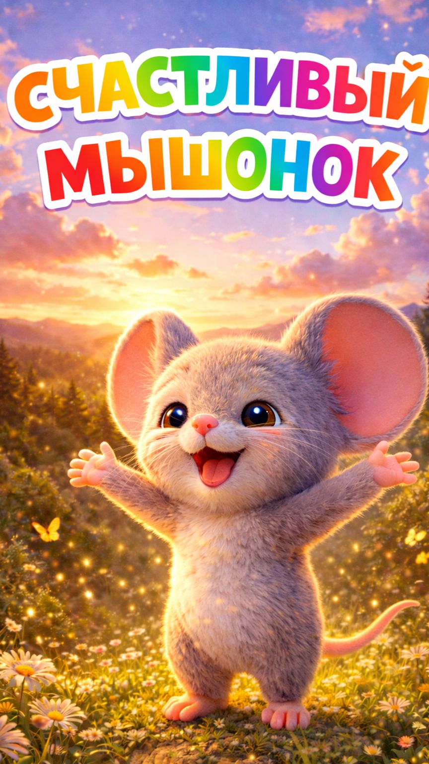 Счастливый Мышонок - Мульт Песенка для малышей!