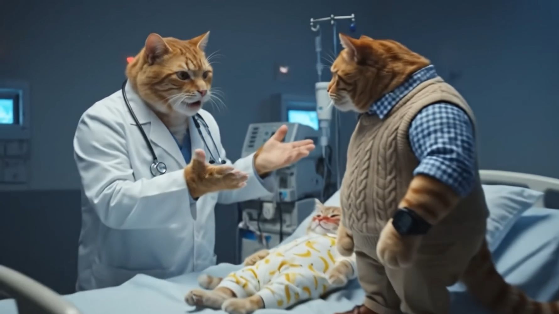 Добрые мультики для детей котик заболел