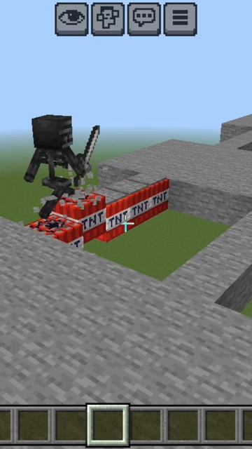 Проверяем IQ скелета-иссушителя в minecraft | ДимА4 minecraft! #Shorts