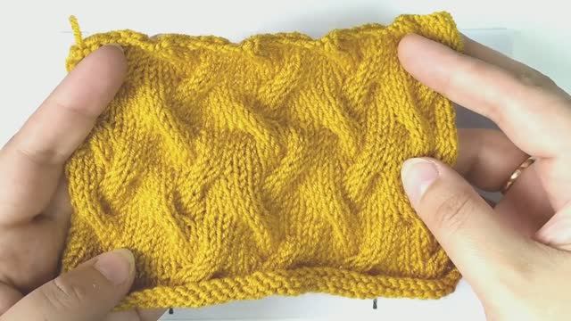 Простой, но интересный  узор спицами. Как вязать спицами узор с переплетениями