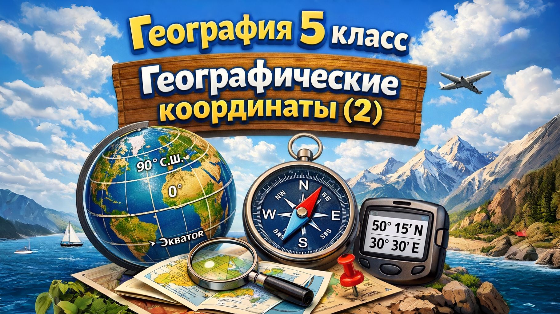 §19 "Географичесские координаты"(2), География 5-6 классы, Полярная звезда