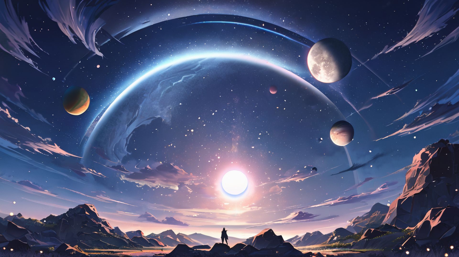 Тихое космическое небо — спокойная анимация космоса