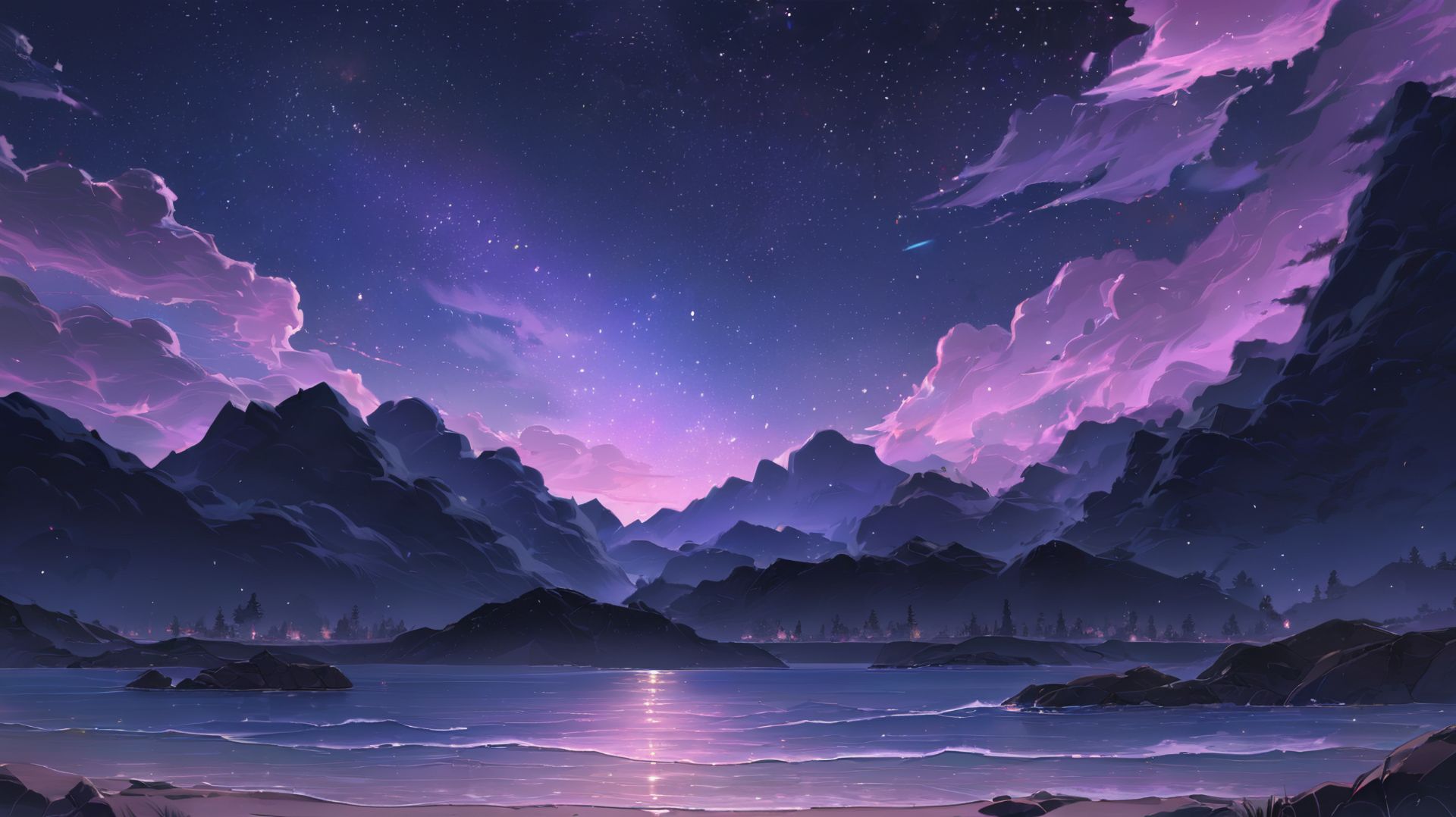 Космическая туманность — спокойная анимация космоса для сна