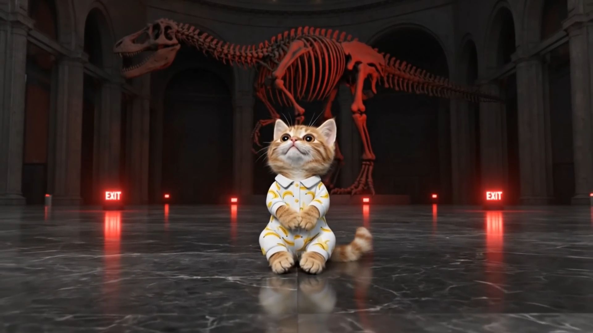 Добрые мультики для детей котик потерялся в музее