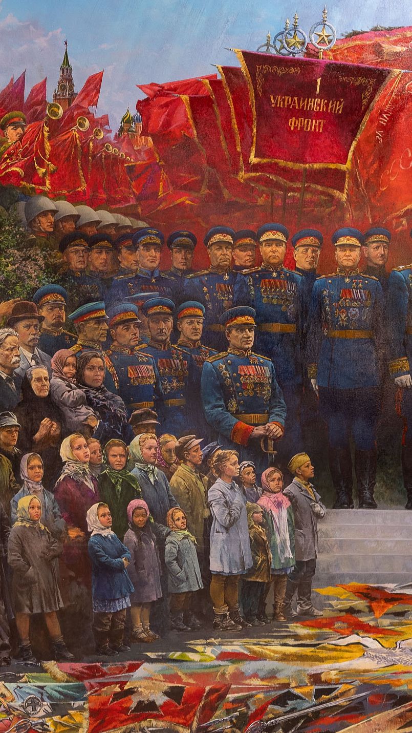 Самая большая картина Музея Победы