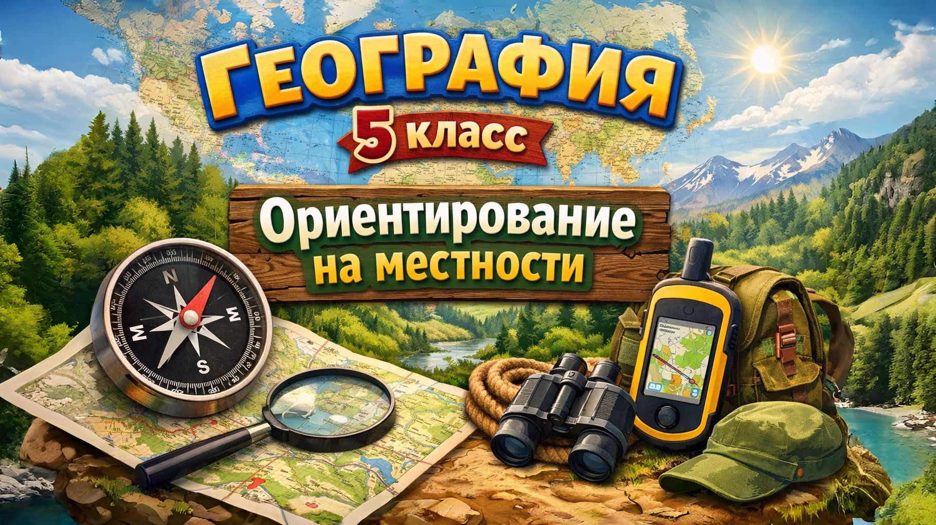 §12 "Ориентирование на местности", География 5 класс, Домогацких