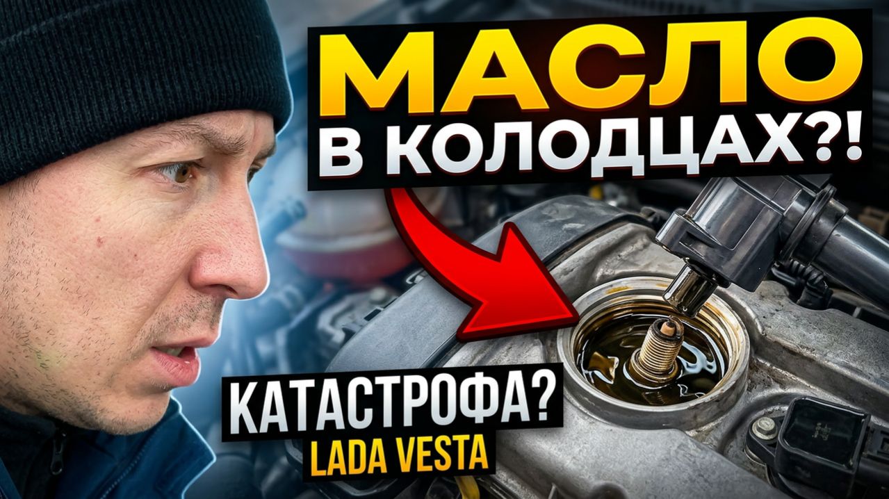 LADA VESTA Масло в Колодцах / Как это исправить