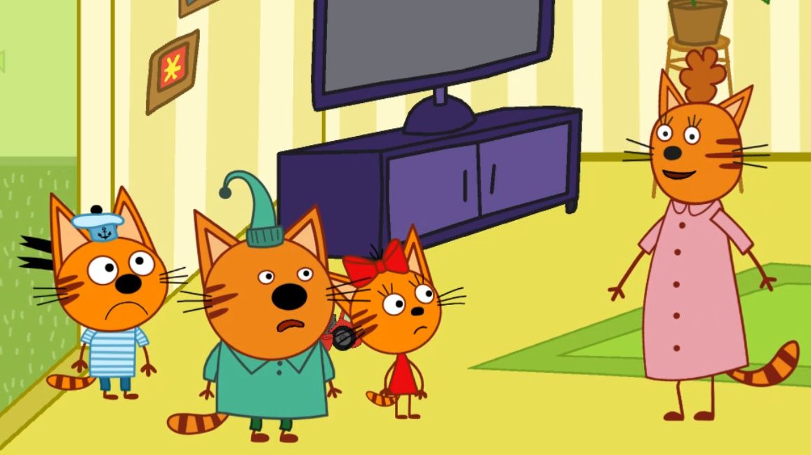 Три кота. Три кота  купили машинку