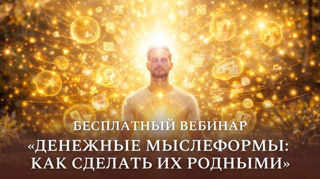 Бесплатный вебинар «Денежные мыслеформы: как сделать их родными»