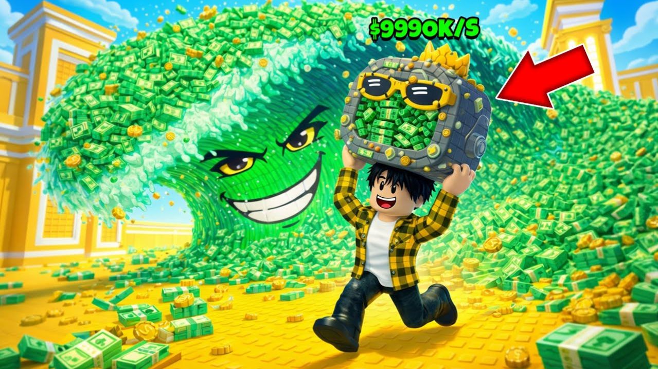 НОВОЕ ДЕНЕЖНОЕ ОБНОВЛЕНИЕ В СБЕГИ ОТ ЦУНАМИ И СПАСИ БРЕЙНРОТОВ в Роблокс!