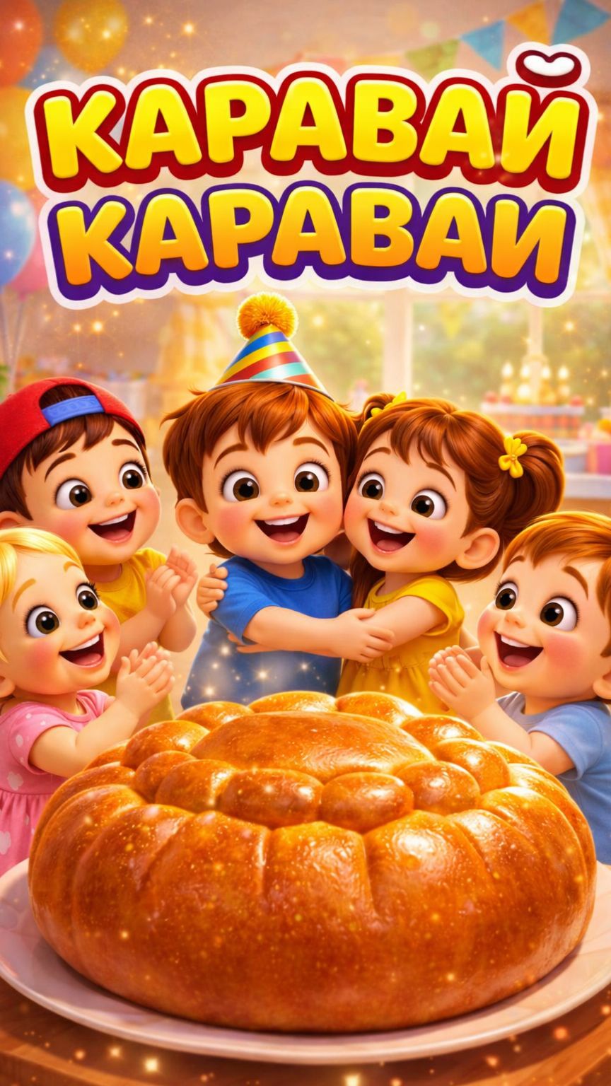 КАРАВАЙ КАРАВАЙ- Мульт Песенка для малышей!