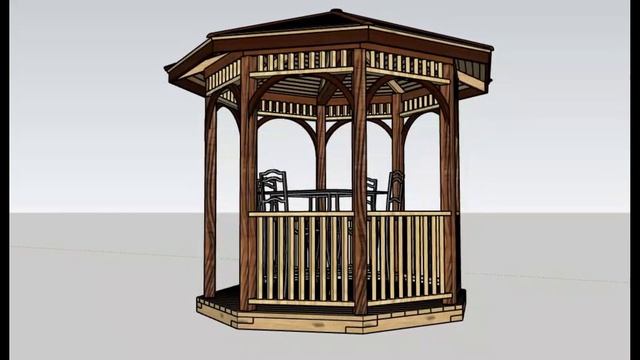 Беседка чайная класса эконом