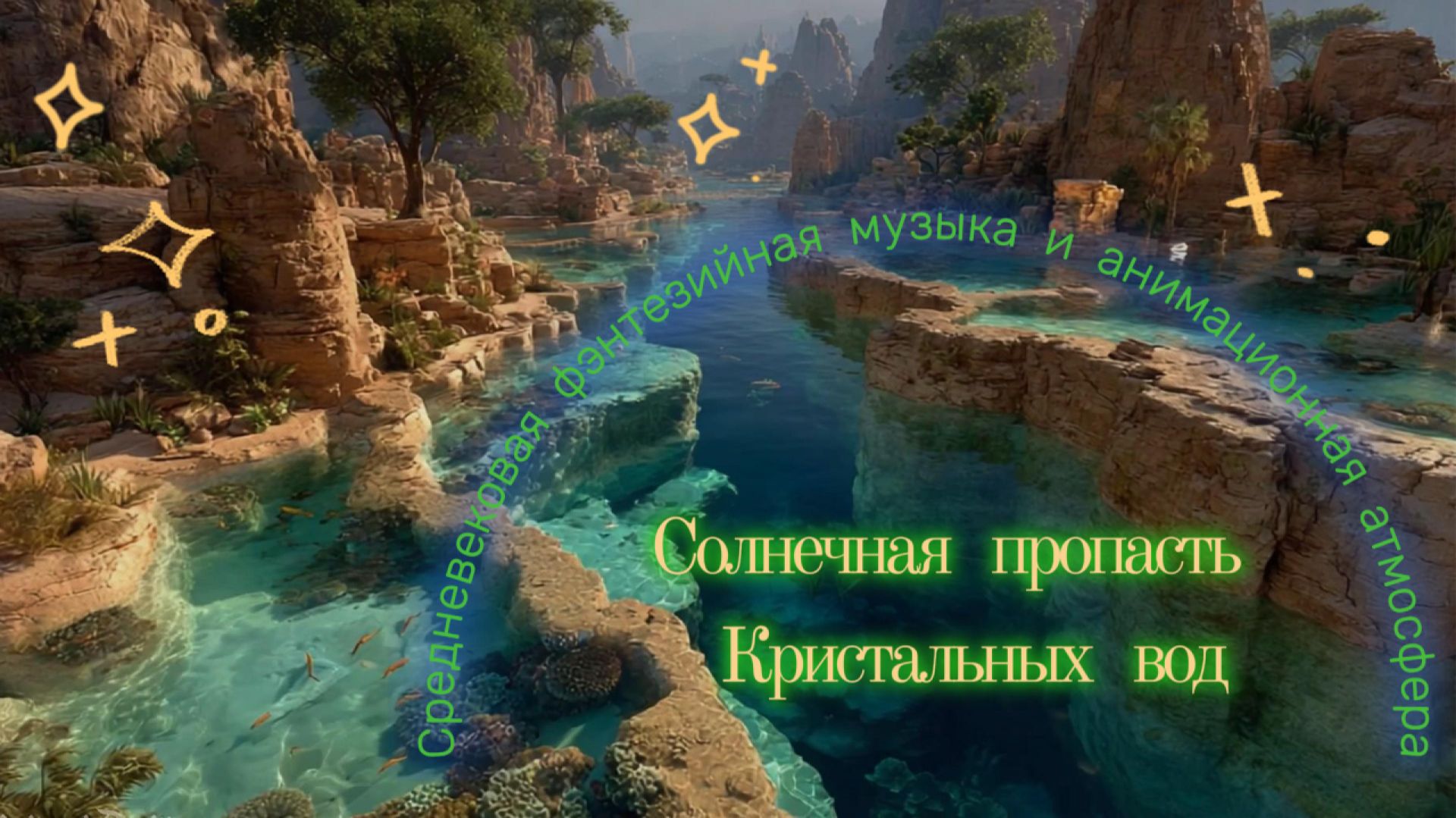 Средневековая фэнтезийная музыка и анимационная атмосфера для релаксации.