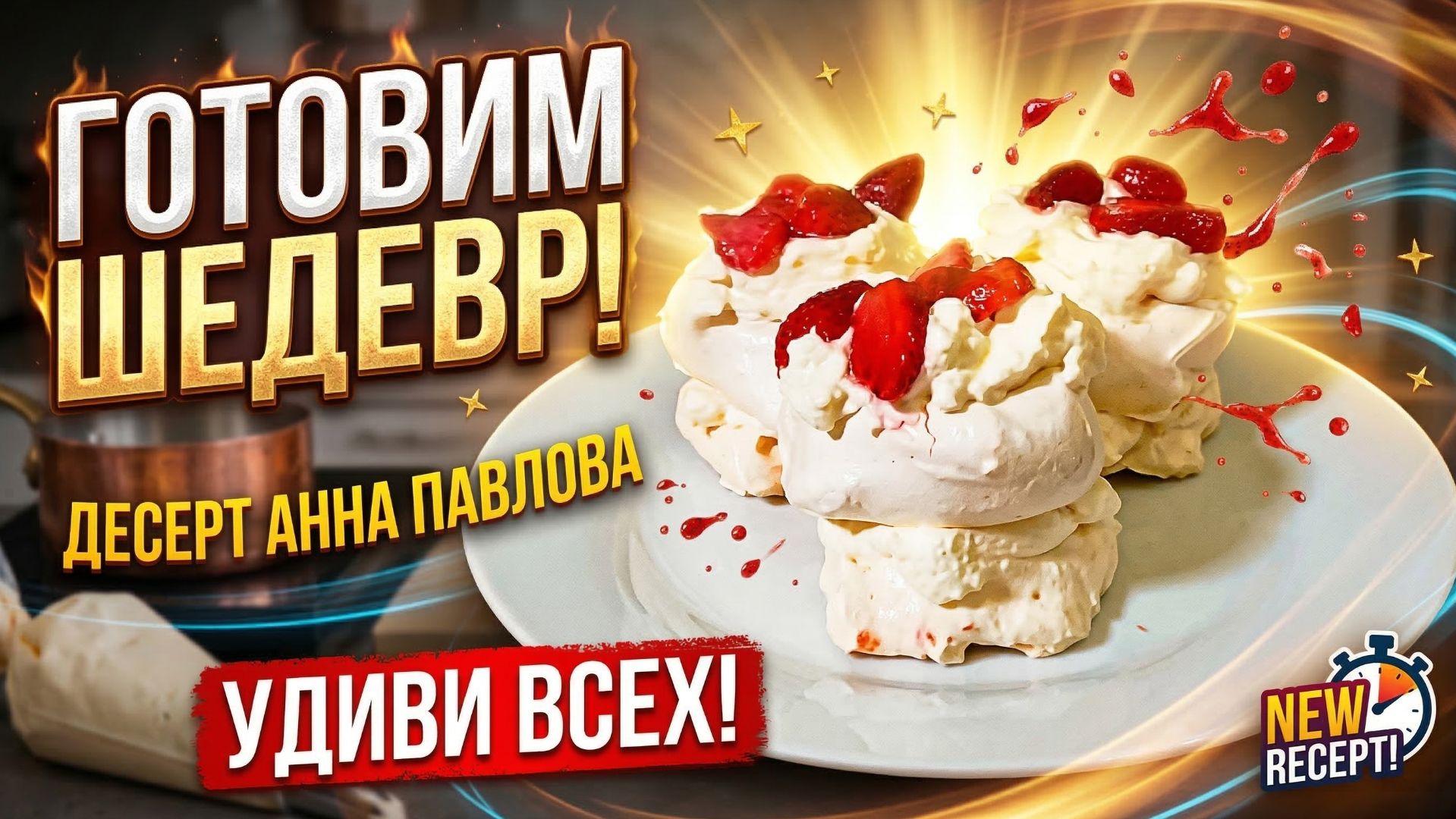 Готовим шедевр! Как сделать десерт Анна Павлова, который удивит всех!