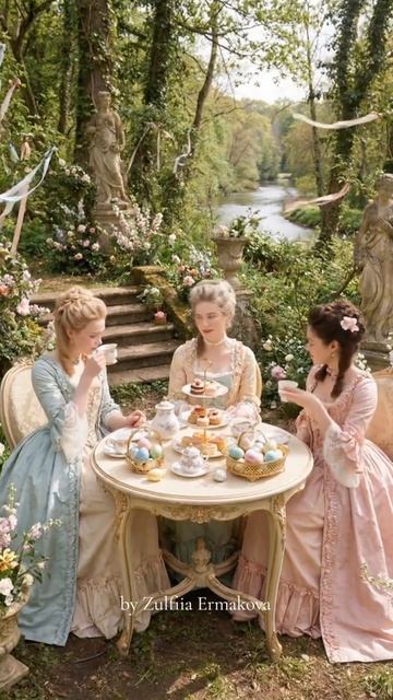 Easter morning. Tea party 🧁🧁🧁