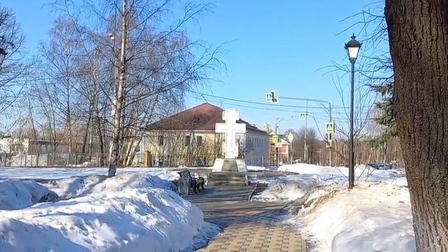 У поклонного креста. Новый Иерусалим. 16 марта