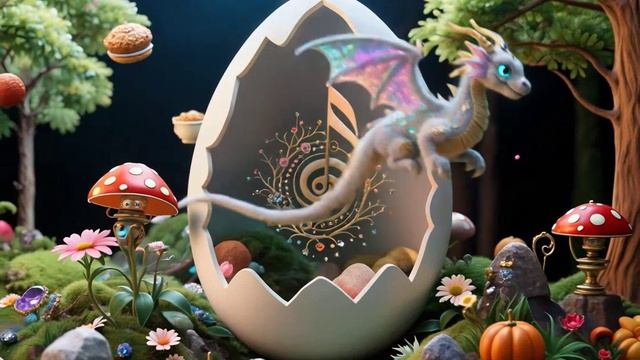 dreamina-2026-02-14-9883-pie in the sky, teapot, spoons are flyin...