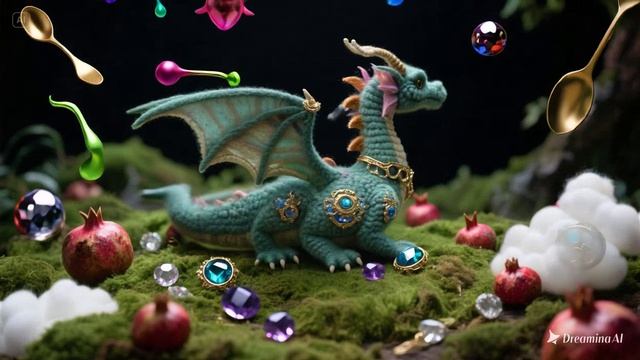 dreamina-2026-02-21-7676-pie in the sky, teapot, spoons are flyin...