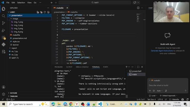 Подготовка презентации lab01