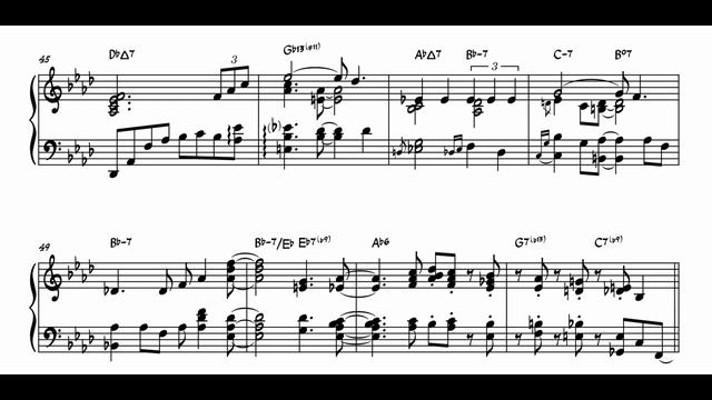 All The Things You Are by Beegie Adair [jazz piano transcription]