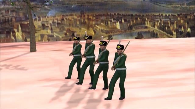 Эскиз  для второй сцены  анимационного фильма "Сильные духом"