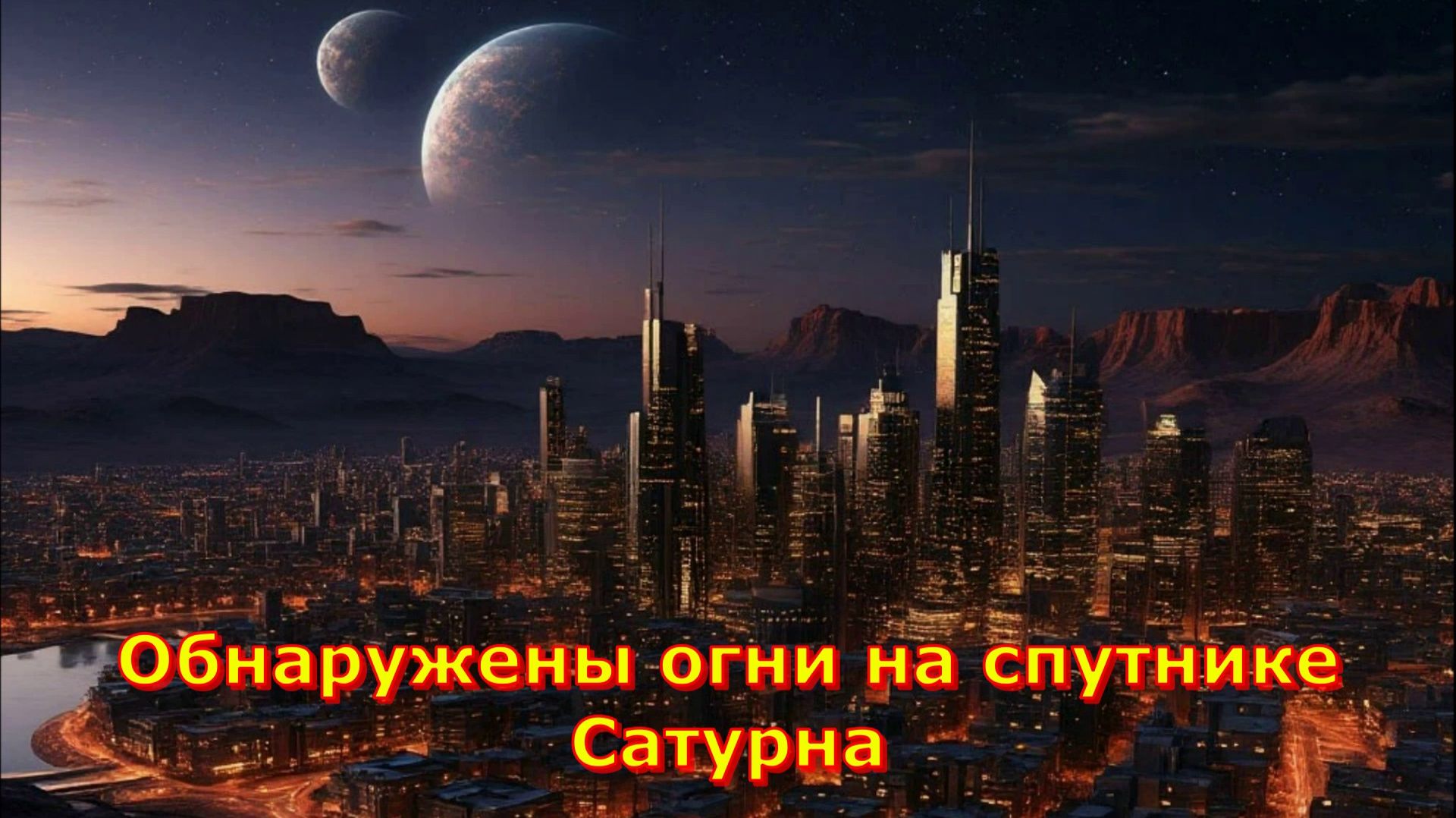 Обнаружены огни на спутнике Сатурна