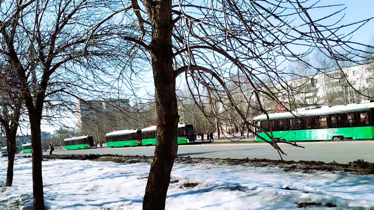 Встали трамваи в Челябинске
