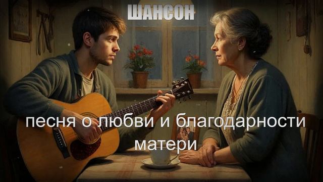 ШАНСОН|Мама — мой единственный друг|песня о любви и благодарности матери