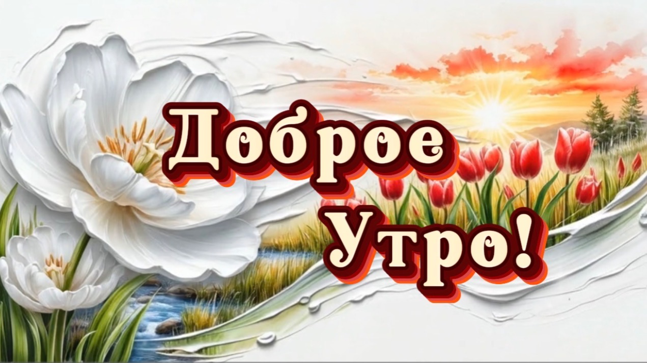 Утра доброго, утра светлого! Песня с добрым утром