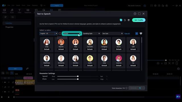Основы 42 Преобразование текста в речь в PowerDirector 24