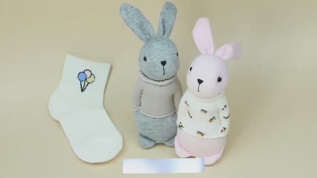 Зайчики из носка от Natali Doma.