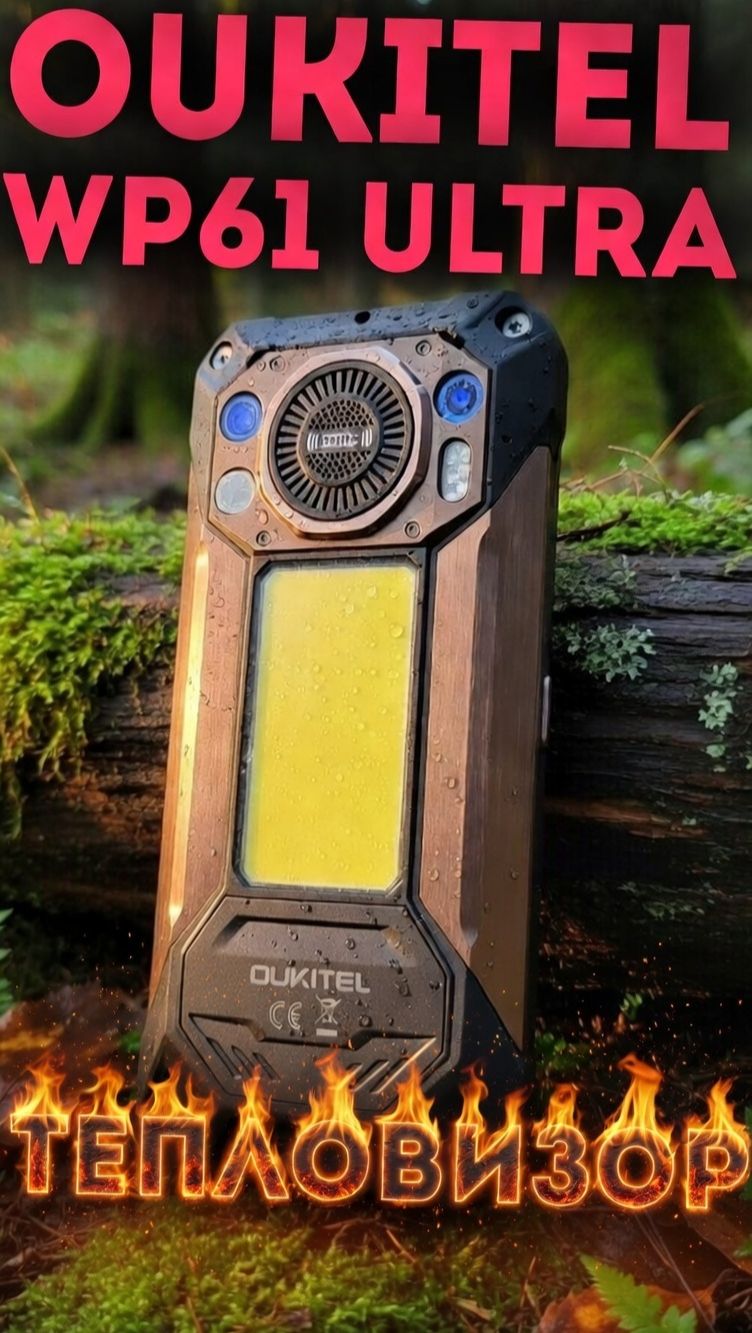 Oukitel WP61 Ultra - защищённый смартфон с тепловизором - батареей на 20000 мАч и другими фишками