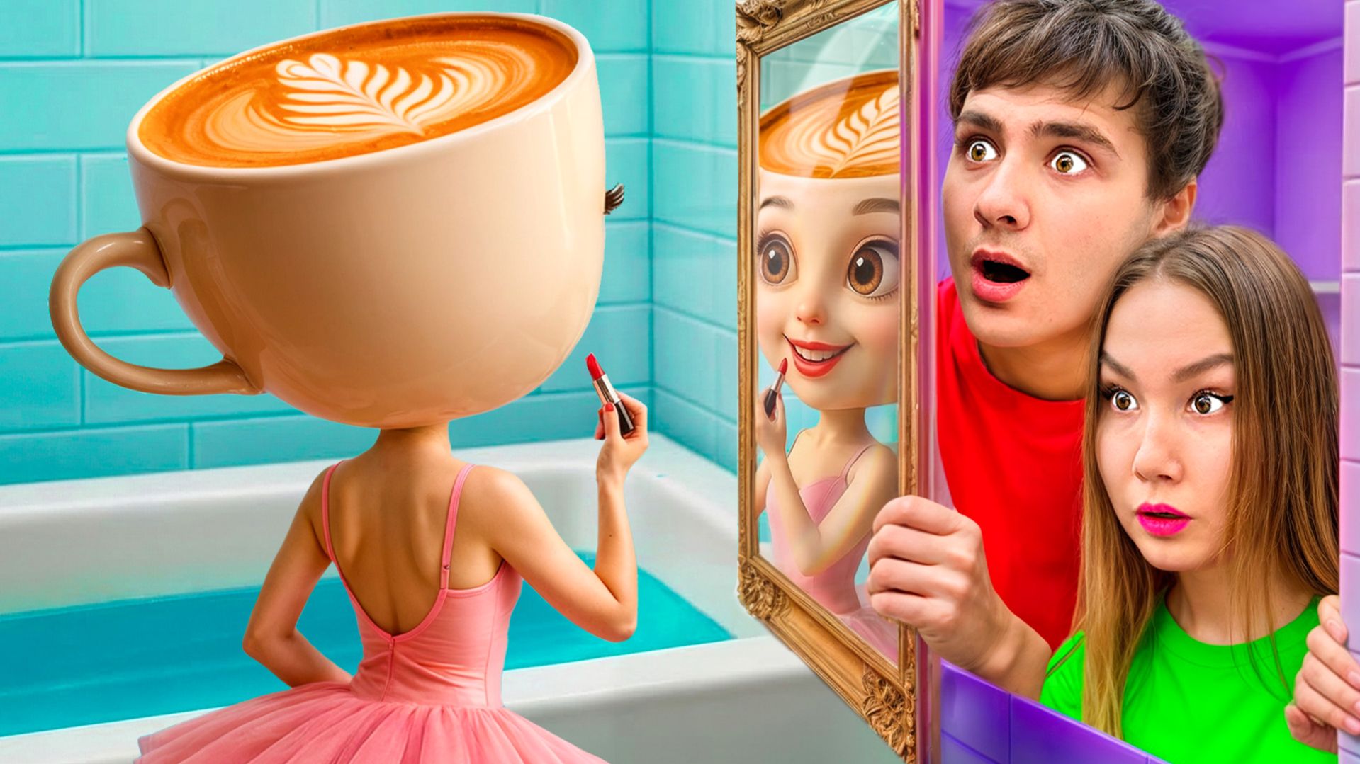 Следим за Балериной Капучино у нее дома !