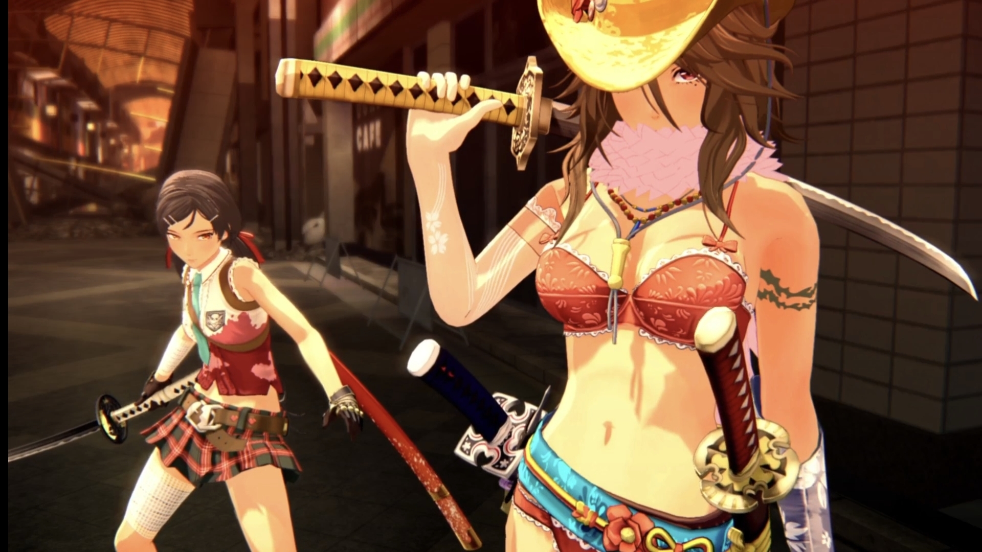 Onee Chanbara Origin— 11 часть прохождения с комментариями игра в жанре hack-and-slash экшен, ремейк